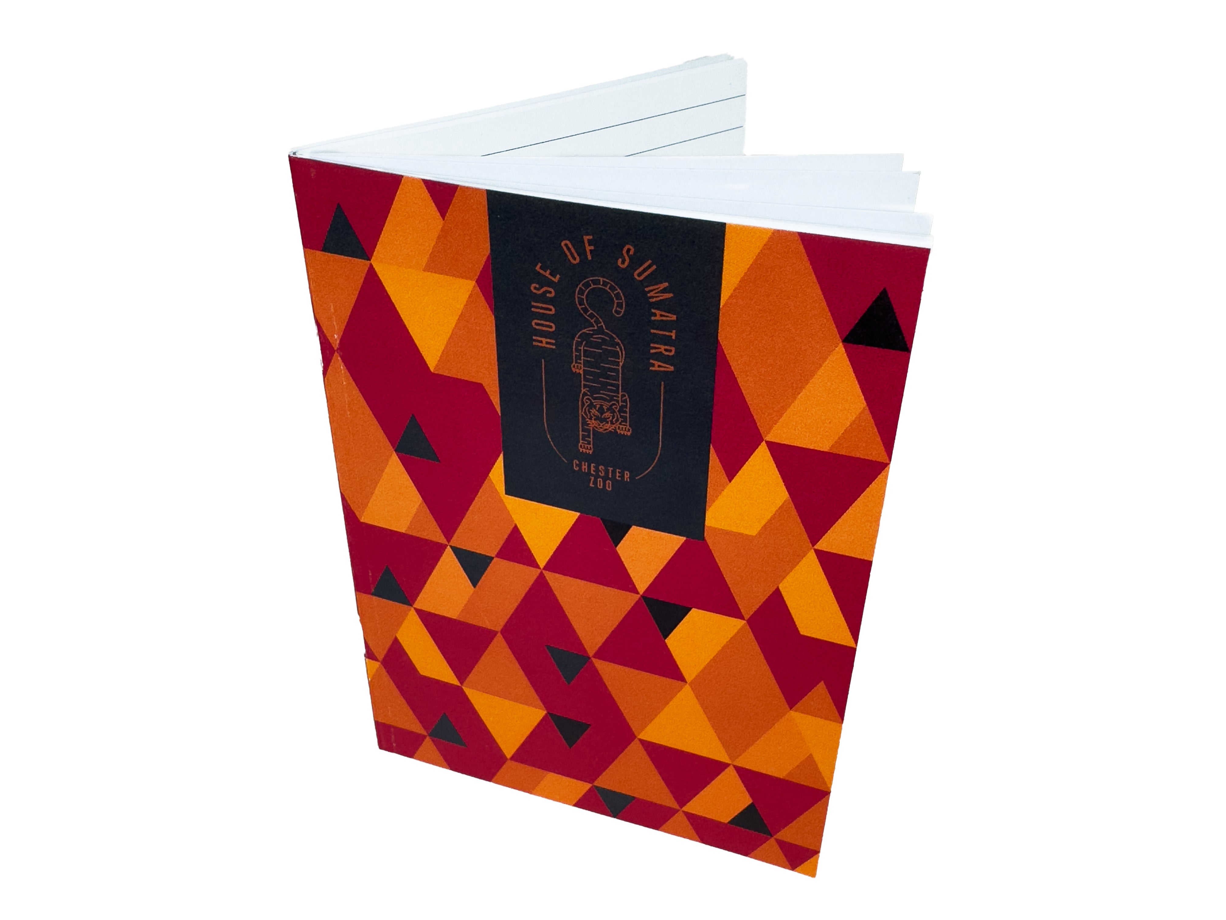 House of Sumatra Triangles A6 Notebook – Chester Zoo Enterprises Ltd
