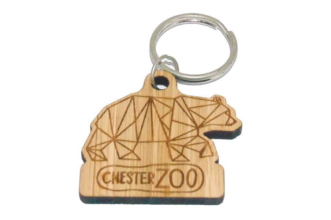 Chester Zoo Bear Bamboo Keyring – Chester Zoo Enterprises Ltd