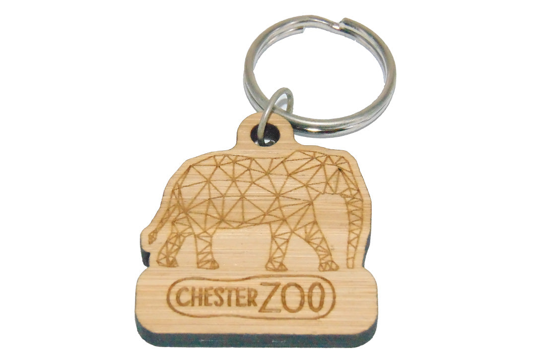 Chester Zoo Elephant Bamboo Keyring – Chester Zoo Enterprises Ltd